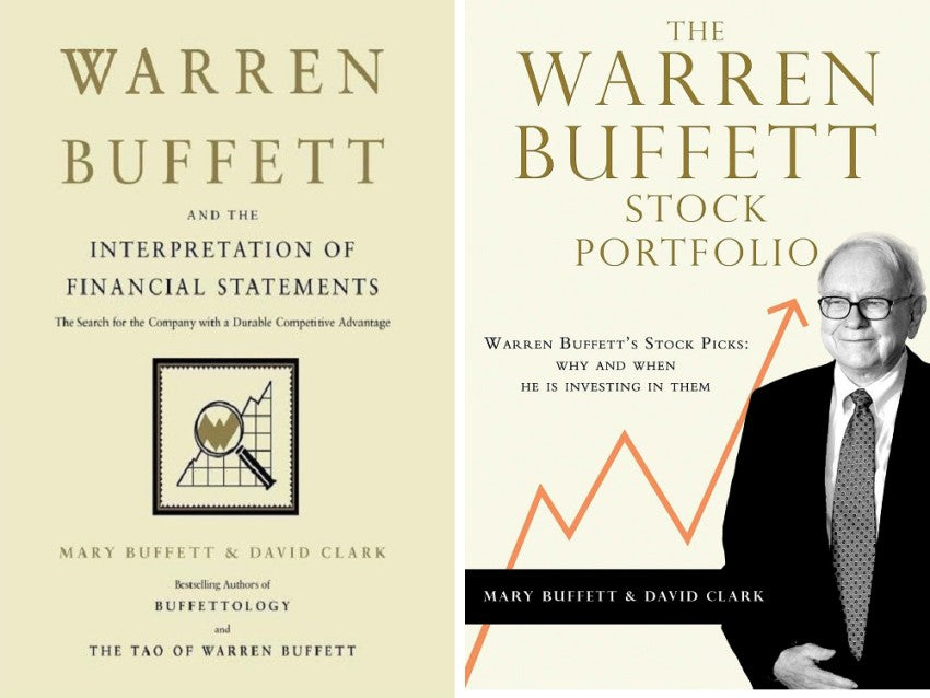 2 Book Set Collection The Warren Buffett Stock Portfolio + Warren Buff ...